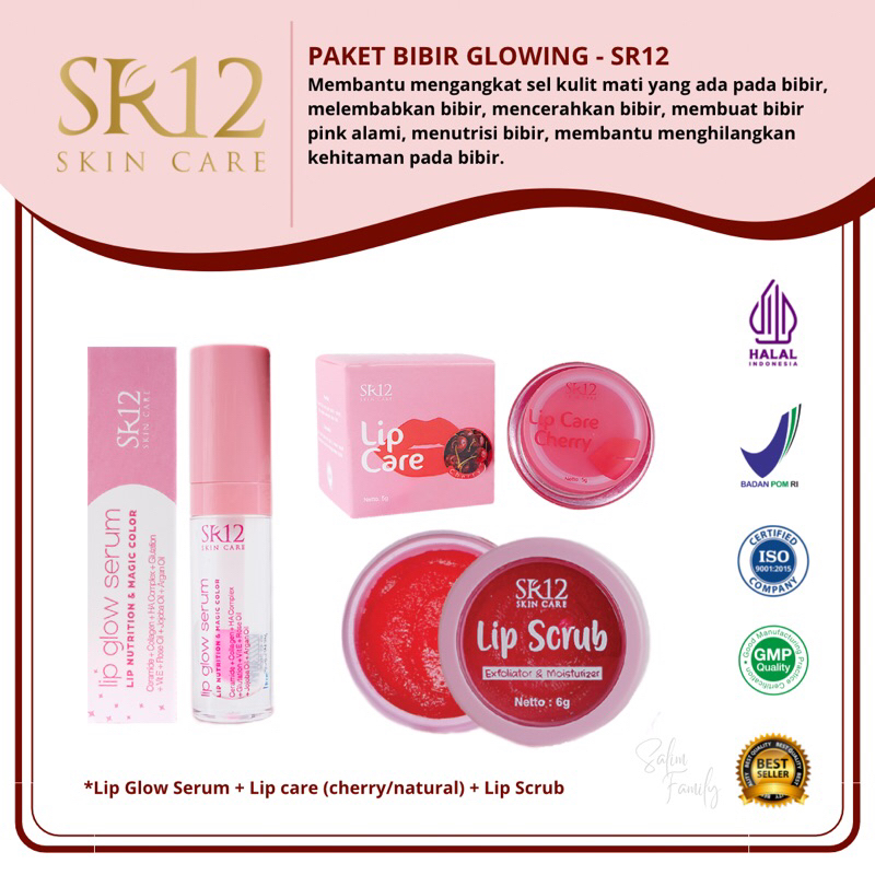 Jual SR12 | PAKET BIBIR GLOWING | LIP GLOW SERUM SR12 | LIP CARE SR12 | LIP BPOM | Shopee Indonesia