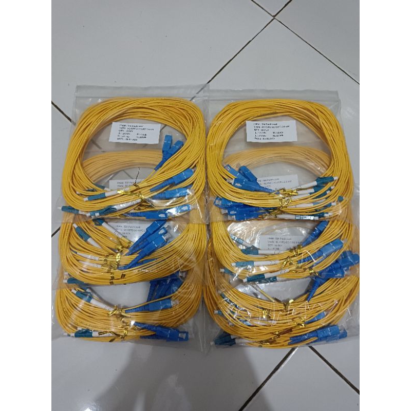 Jual pathcore patch cord sc lc upc 3 meter | Shopee Indonesia