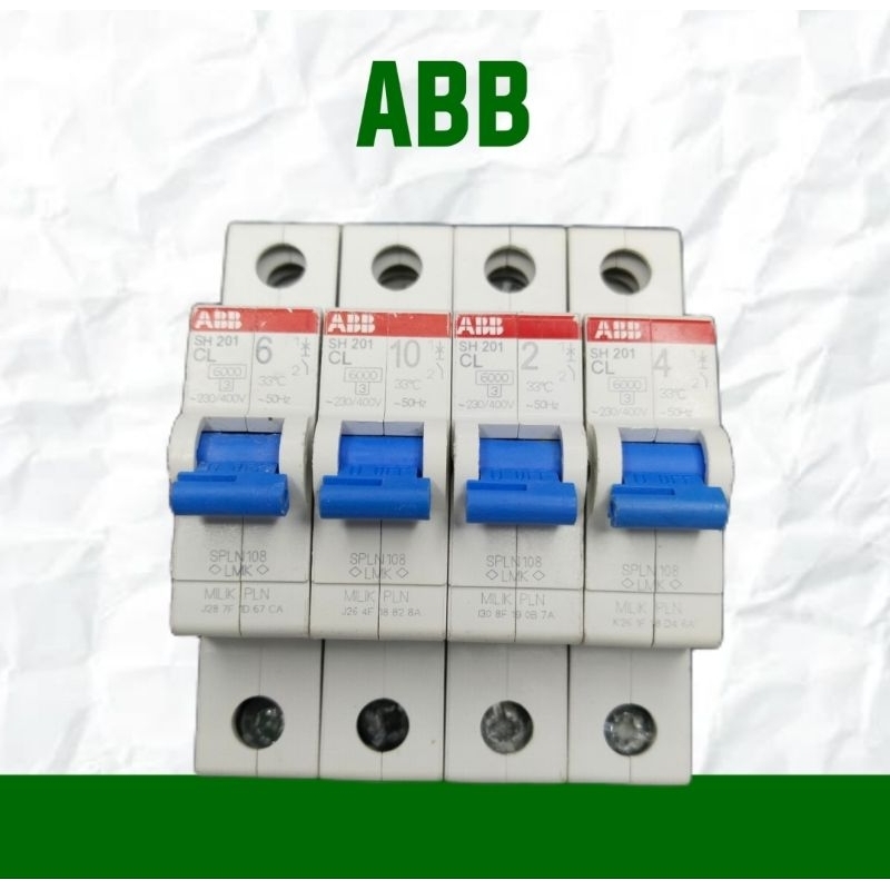 Jual MCB ABB 2A,4A,6A,10A,16A ori pernah di pake | Shopee Indonesia