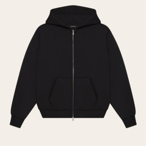 Jual AIF - Hoodie Zipper Hitam / Hoodie Zipper Boxy / Hoodie Double Zip ...