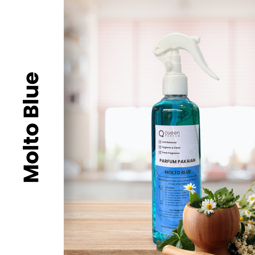 Jual Parfum Laundry Pewangi Pakaian Molto Blue 250ml Botol Spray ...