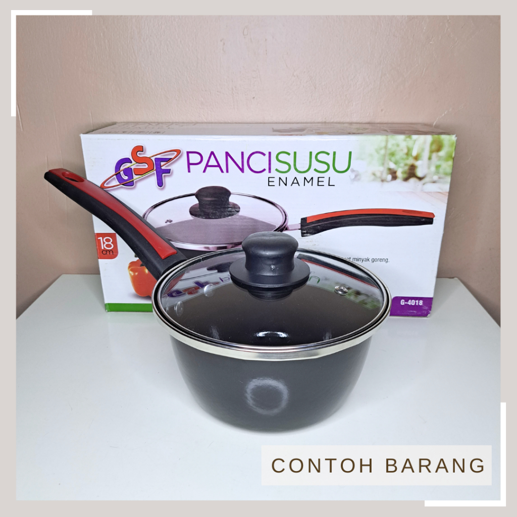 Jual GSF Panci Susu Enamel Serbaguna 18 Cm G-4018 / Panci Serbaguna ...