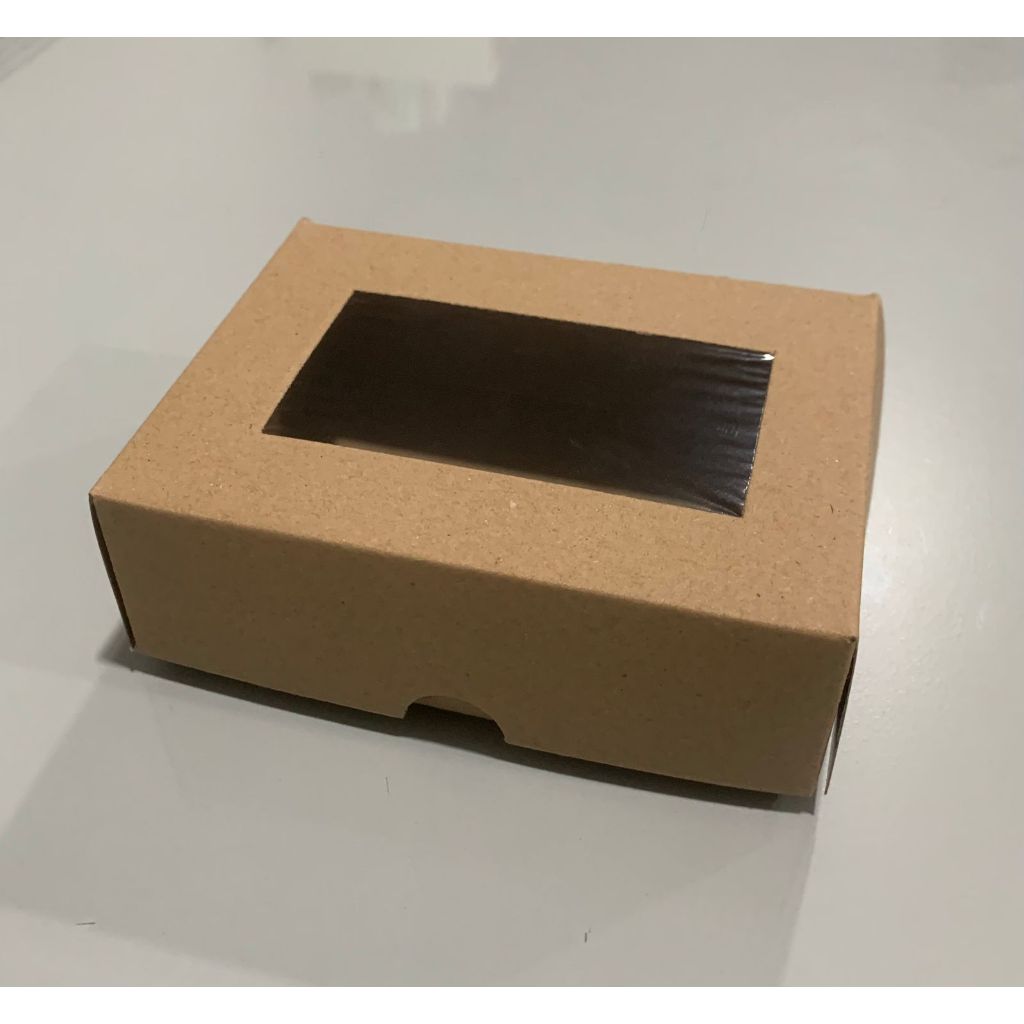 Jual Dus Kraft Snack 14 x 10 x 5 Kaca Roti Kue Kardus Makanan Box Tebal ...