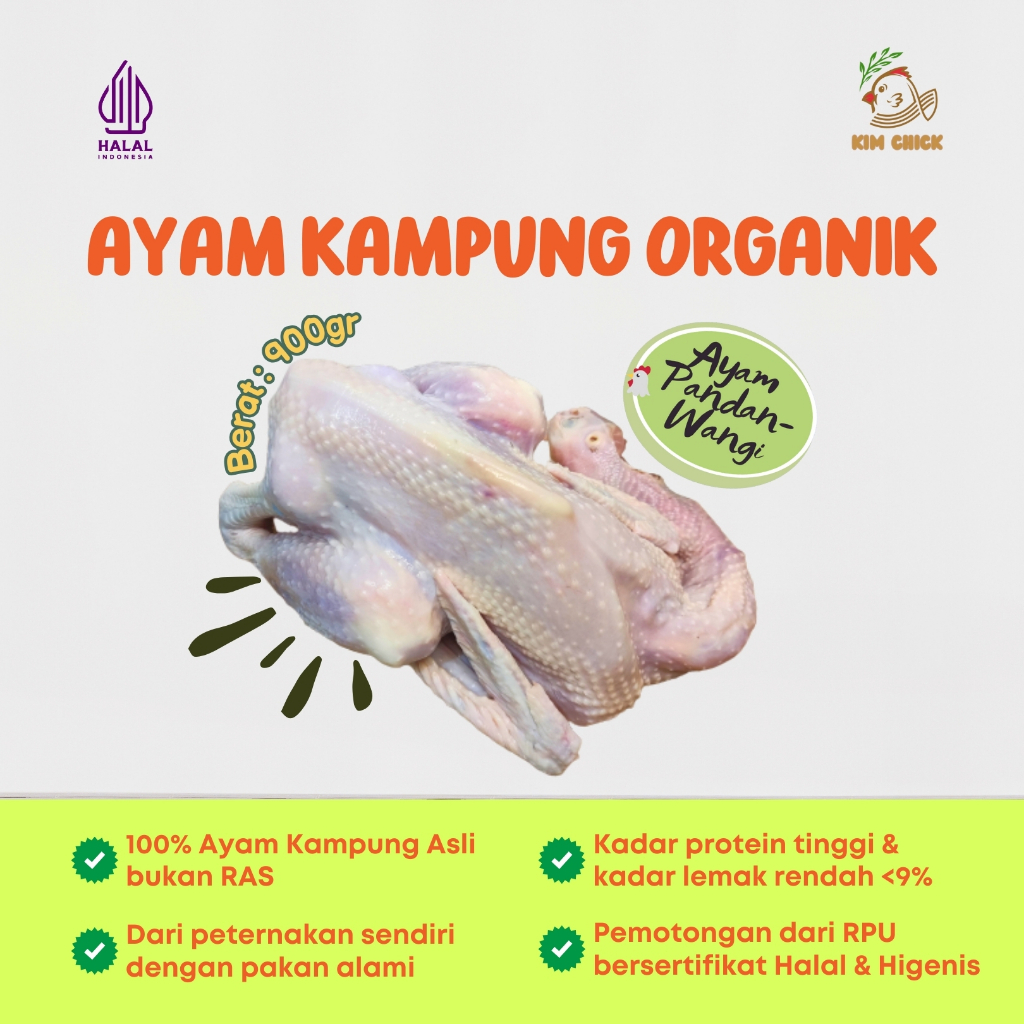 Jual Pandan Wangi - Daging Ayam Kampung Organik Segar 900gr | Shopee ...