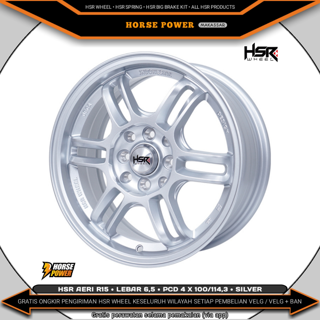 Jual Velg R15 • Mobil 4 Baut Roda • Pcd 4 x 100/114,3 • Hsr Aeri | Shopee Indonesia