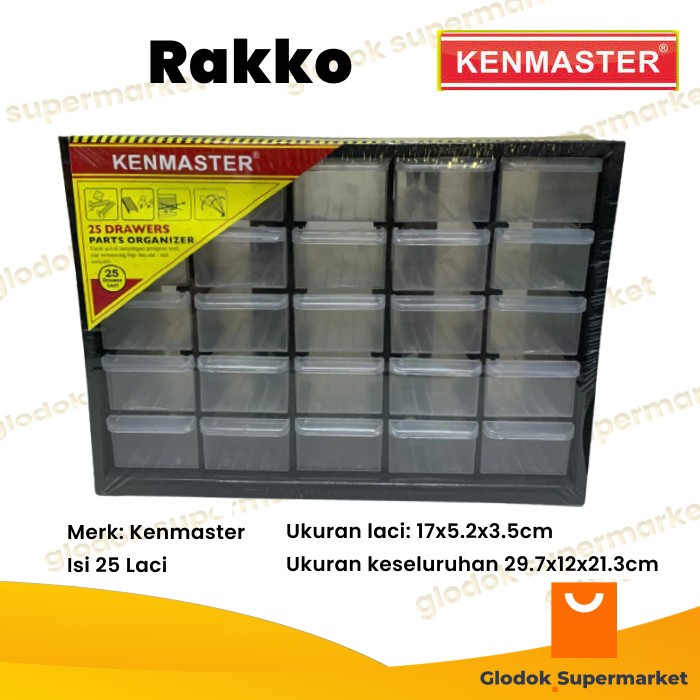 Jual Rako Rak Komponen Kenmaster Rakko 25 Slot Drawers | Shopee Indonesia