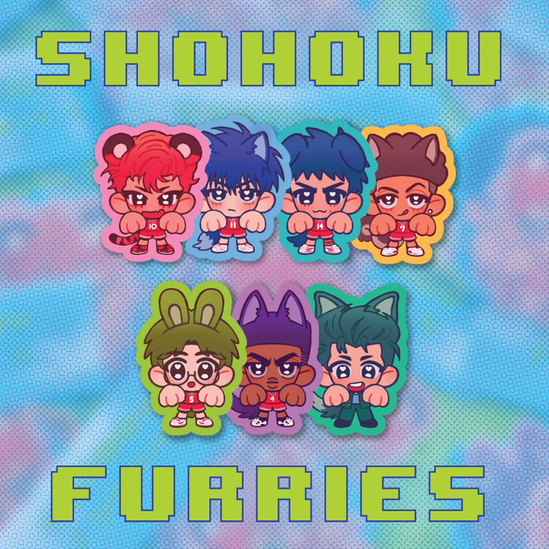 Jual [slam dunk] shohoku furries sticker set by shrinpu | Shopee Indonesia