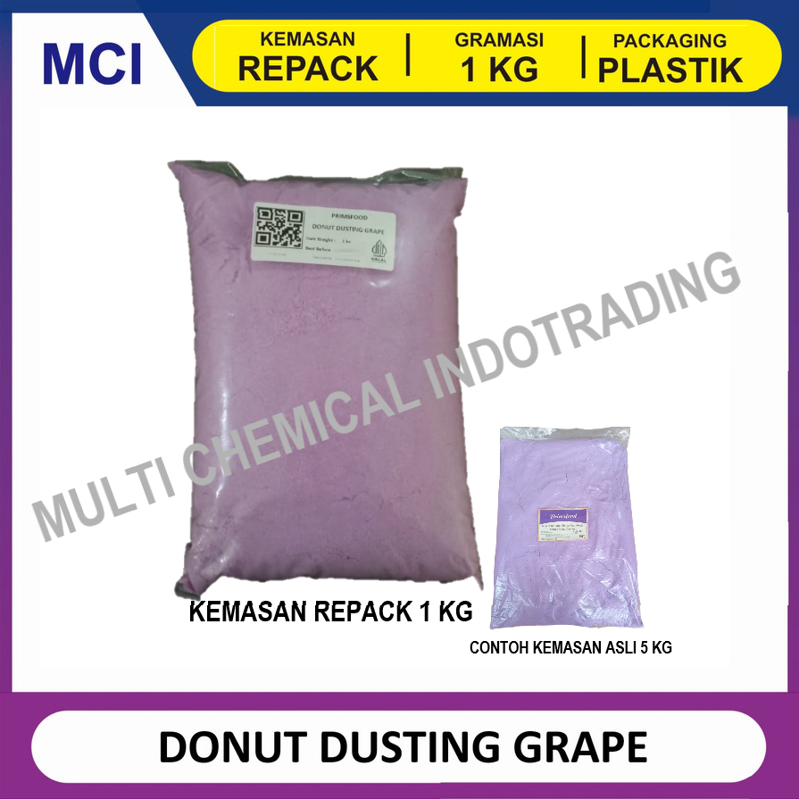 Jual PRIMSFOOD DONUT DUSTING GULA DONAT DINGIN GRAPE MINT ANGGUR REPACK ...