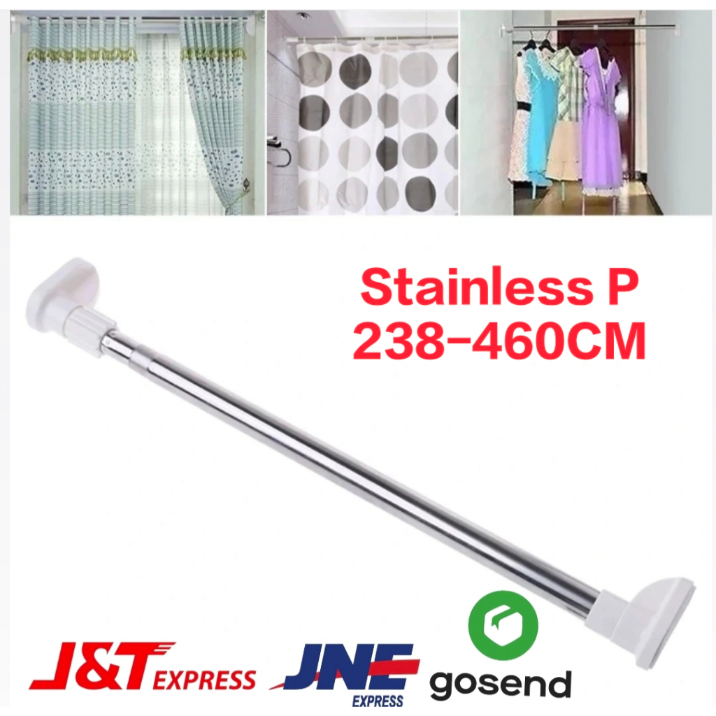 Jual Tiang Stainless 4M 238-460CM , Tiang Penyekat Ruangan, Tiang ...