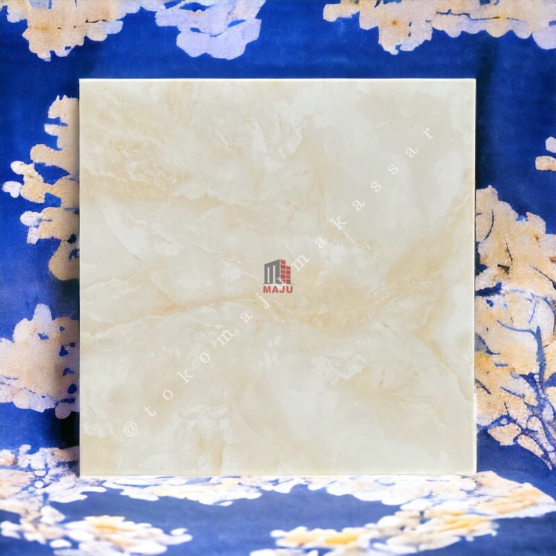 Jual Tegel Keramik Lantai 50x50 PREMIERE PSZ15083 Beige Krem Motif Awan ...