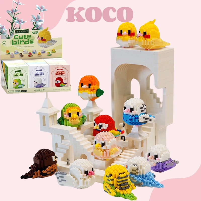 Jual KOCO 3D Model Bird Building Bricks Block Susunan Balok Burung ...