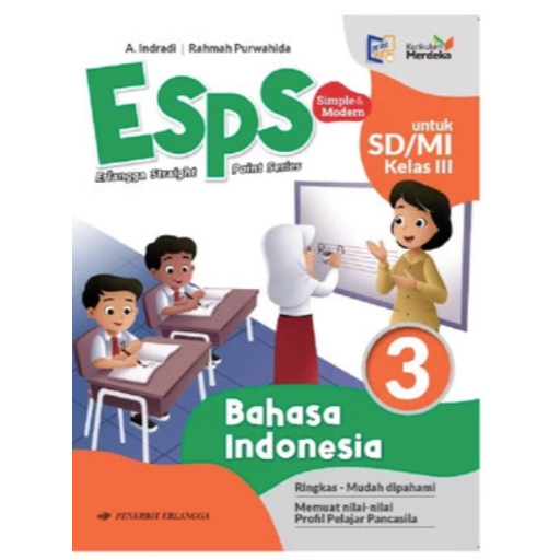 Jual BUKU ESPS BAHASA INDONESIA ERLANGGA SD/MI KELAS 3 ERLANGGA KURIKULUM MERDEKA | Shopee Indonesia