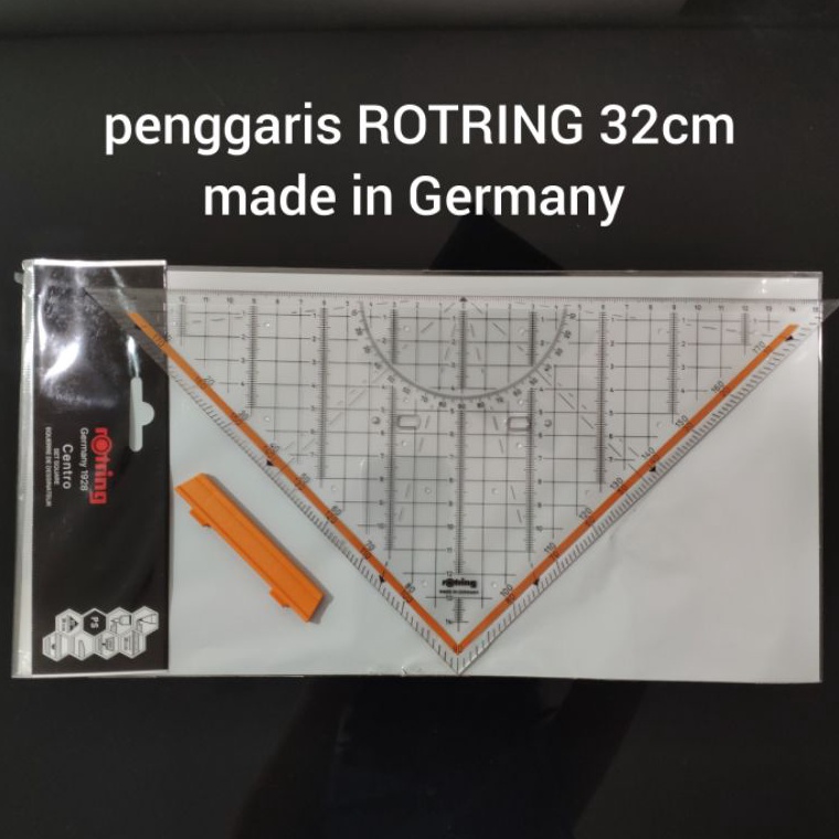 Jual KODE H95C penggaris segitiga ROTRING 22cm ROTRING 32cm penggaris ...