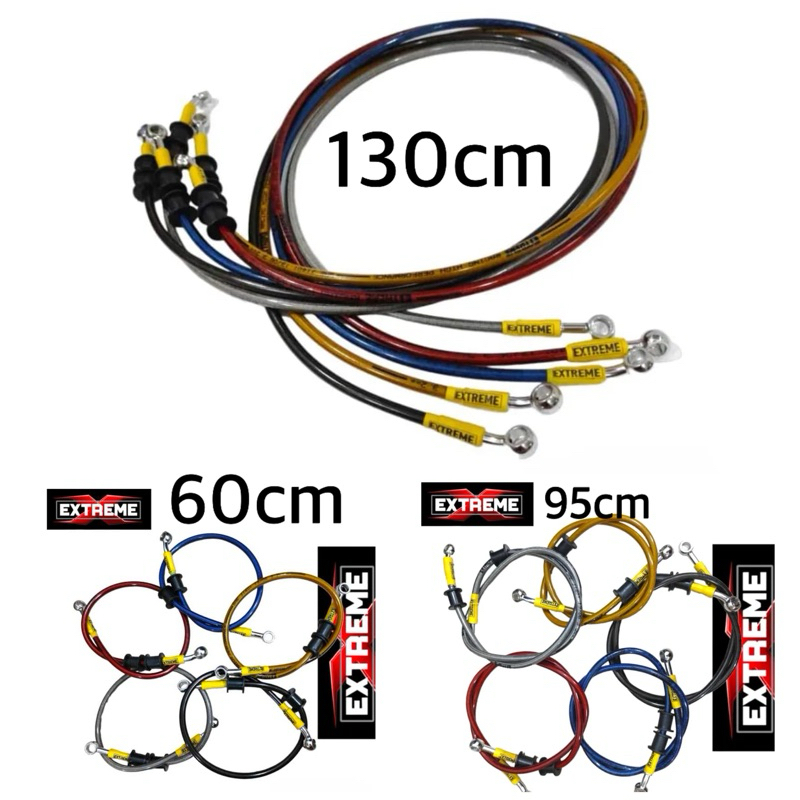 Jual Selang Rem EXTREM Warna model TDR Serat Warna Universal 130cm 95cm 60cm | Shopee Indonesia