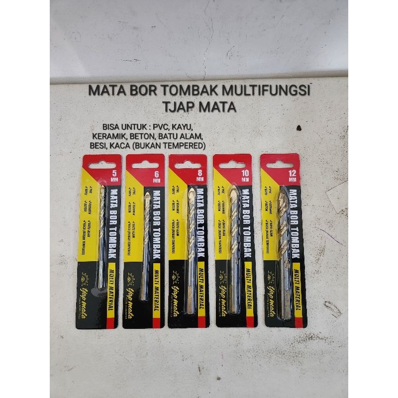 Jual Tjap Mata Mata Bor Multifungsi 5mm 6mm 8mm 10mm 12mm Mata Bor Serbaguna Kayu Keramik