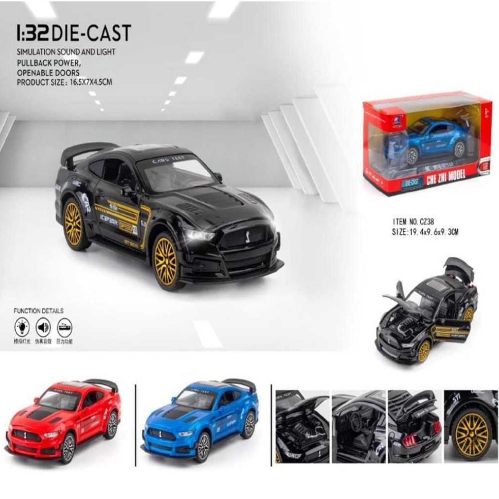 Jual PRODUK TREND Diecast Mobil Ford Mustang GT5 Viper Skala 132 Sound ...