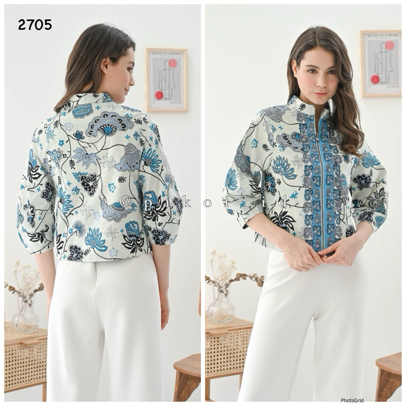 Jual Bomber jaket Batik modern cewek murah / batik kantor wanita ...