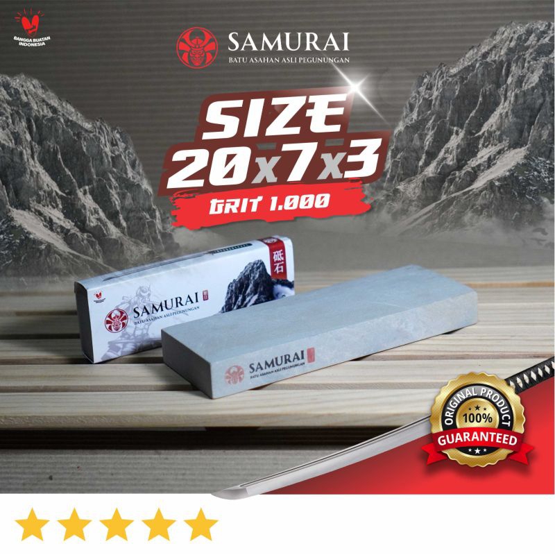 Jual Samurai Asahan / Batu asah 20 x 7 x 3 cm Grit 1000 Medium ...