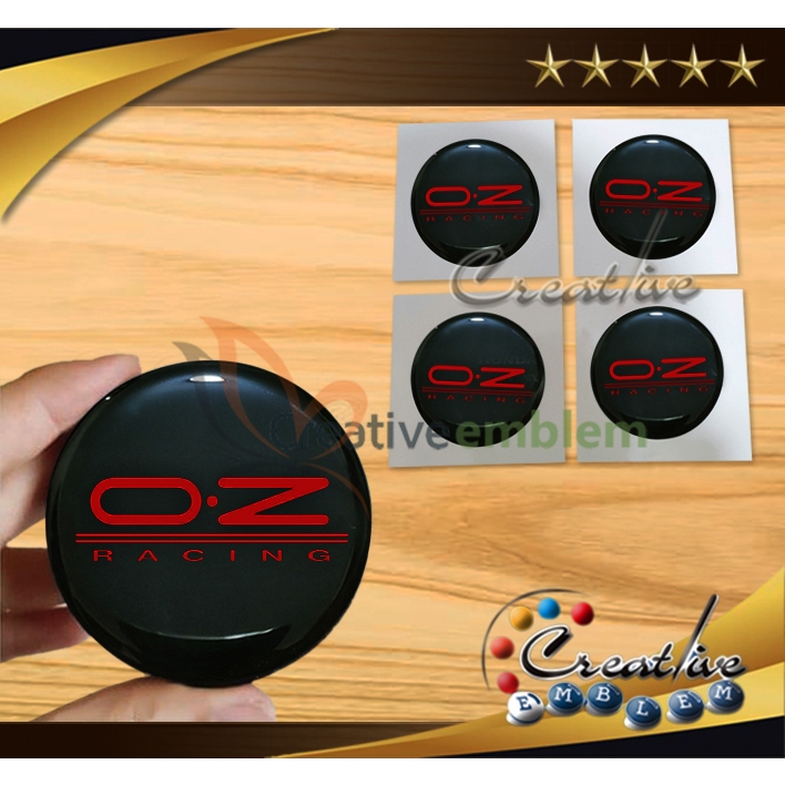 Jual Sticker Timbul Tutup Dop Velg OZ Racing Logo merah Big 4 Pcs ...