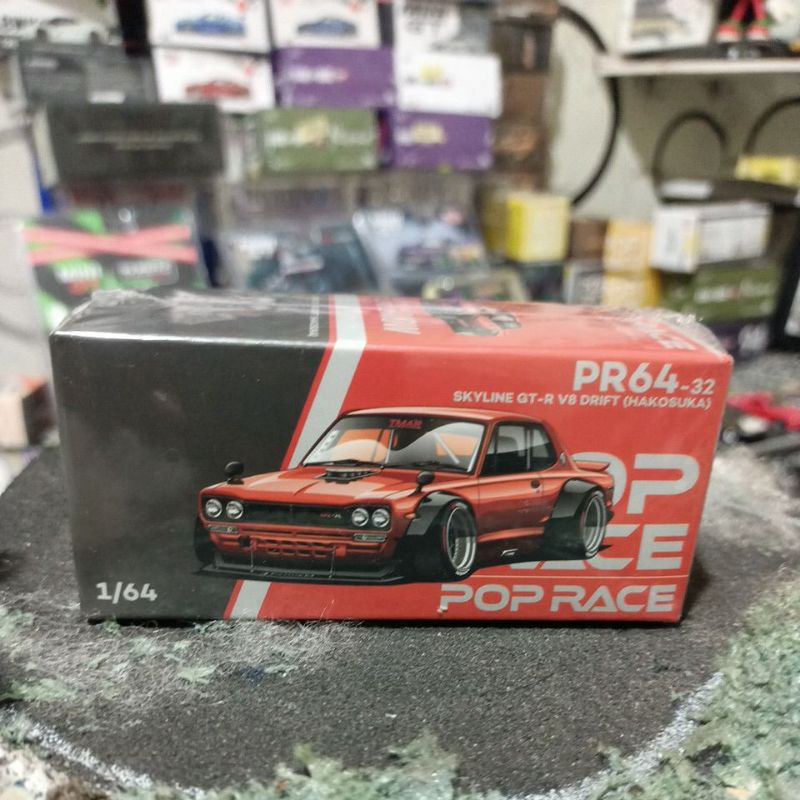 Jual Pop Race PR64-32 Skyline GT-R V8 Drift (HakoSuka) | Shopee Indonesia