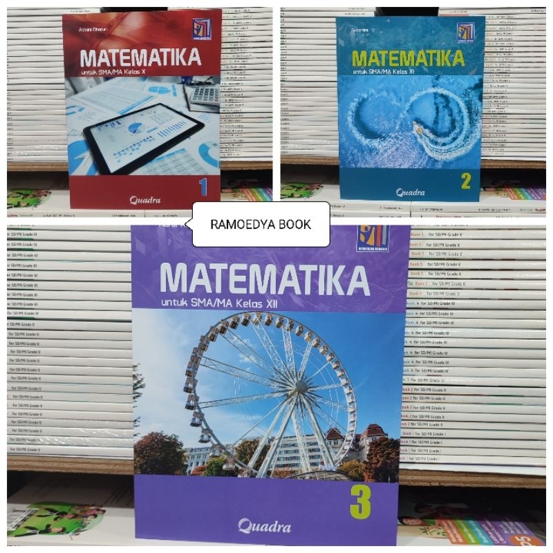 Jual Buku Matematika SMA/MA kelas 10 , 11 , 12 Kurikulum Merdeka Quadra | Shopee Indonesia