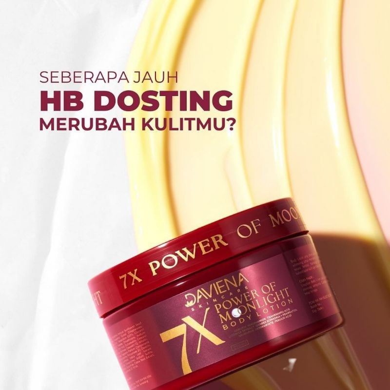 Jual Daviena Skincare HB Dosting Body Lotion Power Moonlight 7x ...