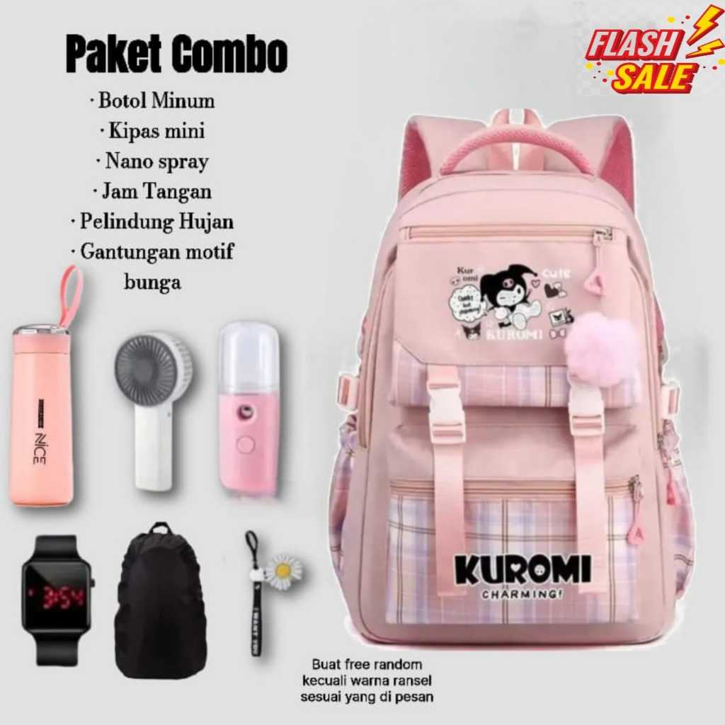 Jual SPB100 - Bisa COD - Backpack Wanita Korean Style - Tas Ransel anak Sekolah Wanita Terbaru ...