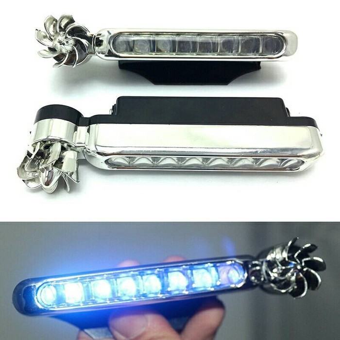 Jual lampu led variasi mobil tenaga angin/lampu grill/wind power car ...