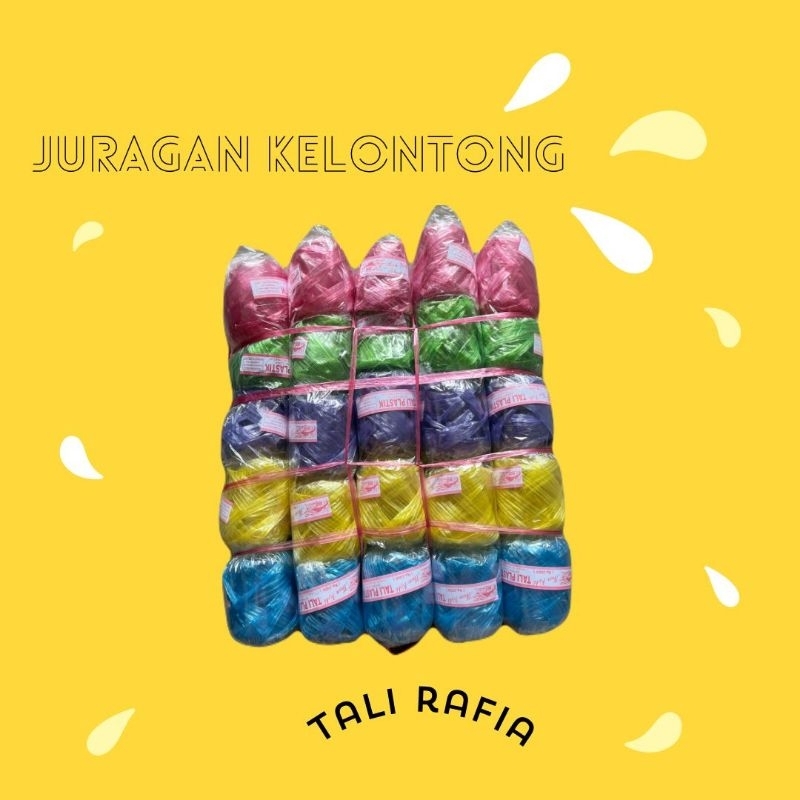 Jual tali rafia roll gulungan isi 50 pcs | Shopee Indonesia