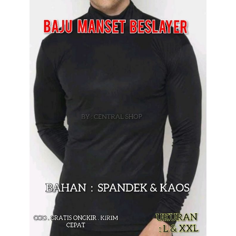Jual MANSET Baju Pria Baselayer Spandek Kaos Lengan Panjang Baju ...