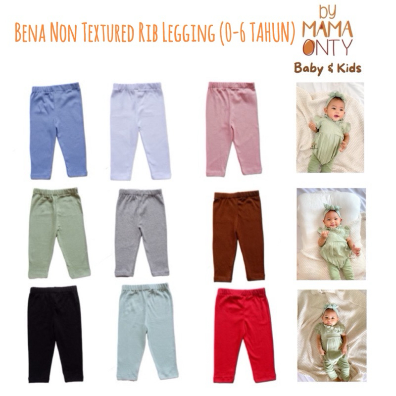 Jual BYMAMAONTY - Bena Non Textured Rib Legging (0-6 TAHUN) | Shopee ...