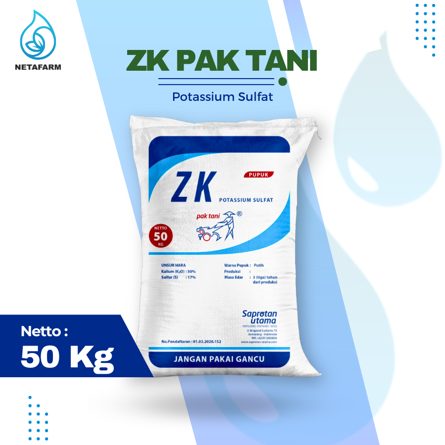 Jual Pupuk ZK PAK TANI Potassium Sulfat Kemasan Karung 50 KG | Shopee Indonesia