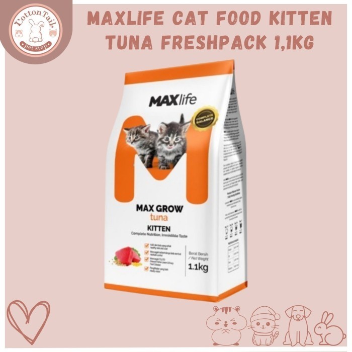 Jual MAXLIFE Dry Cat Food Kitten Tuna 1.1Kg - Makanan Kucing 1,1kg ...