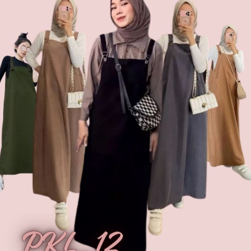 Jual BAJU KODOK ANYA OVERALL ROK WANITA MOTIF POLOS TERBARU | Shopee ...