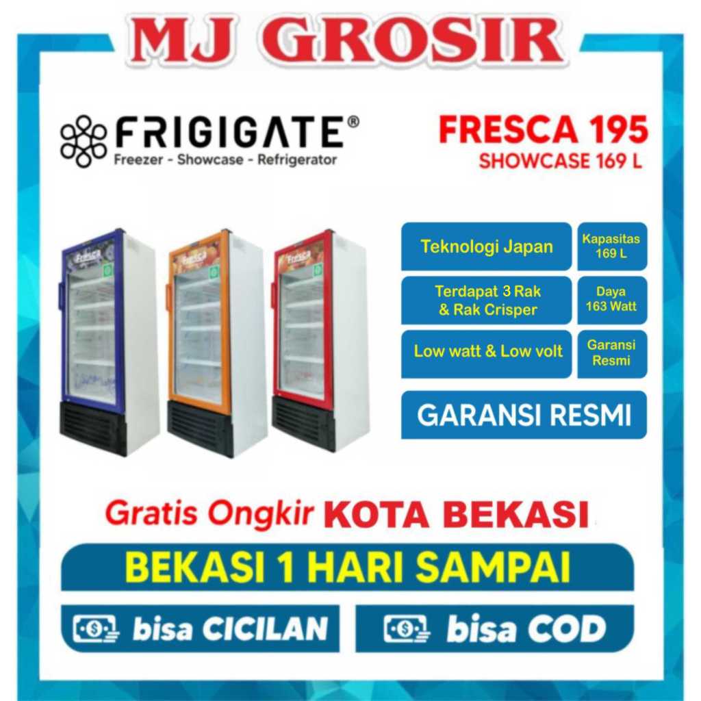 Jual SHOWCASE FRIGIGATE FRESCA 195 CS 3 RAK DISPLAY COOLER LOW BY ...