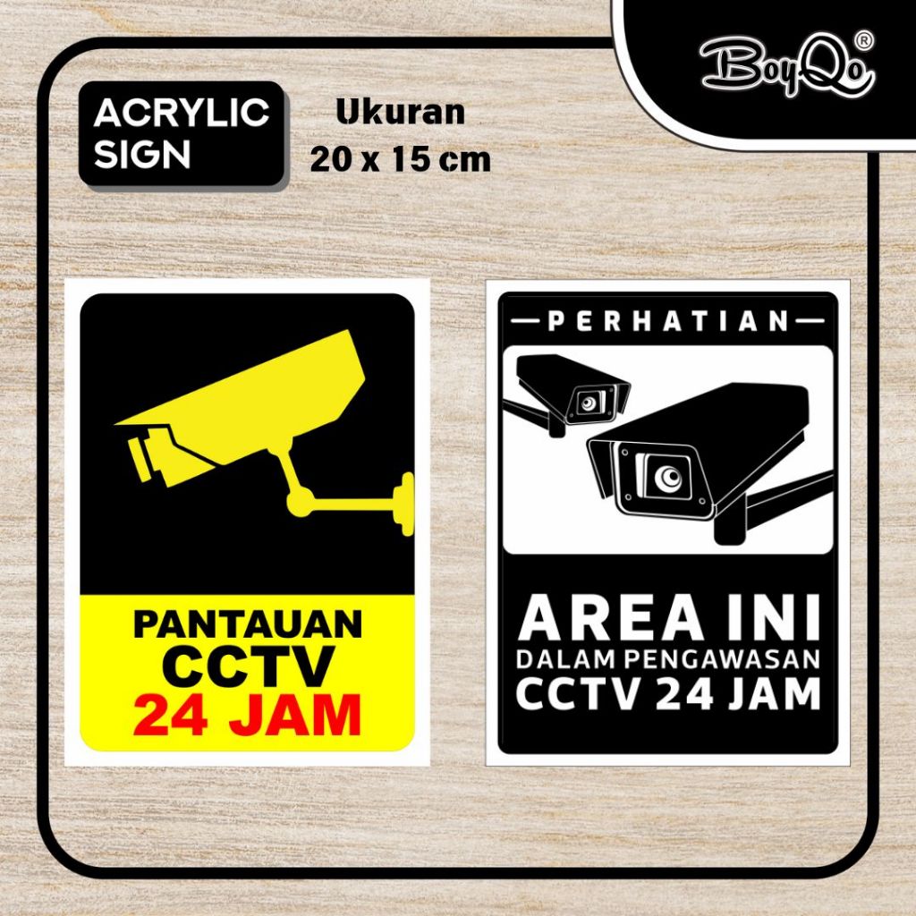 Jual BoyQo Akrilik CCTV Berbagai Ukuran dan Design | Akrilik Papan ...