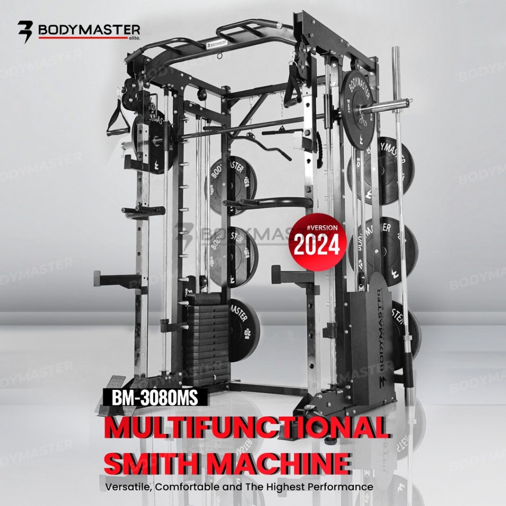 Jual BODYMASTER Smith Machine BM-3080MS - Power Rack Functional Bench ...