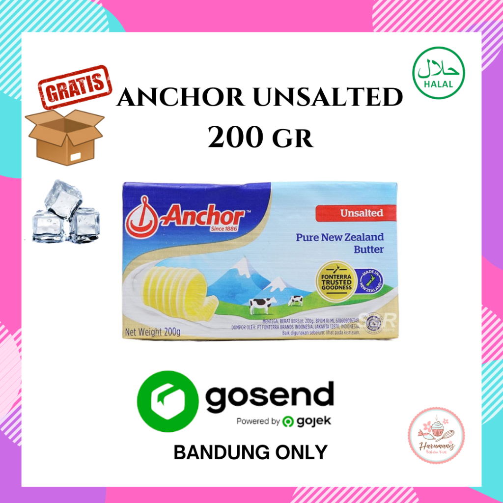 Jual Anchor Unsalted Butter 200gr | Shopee Indonesia