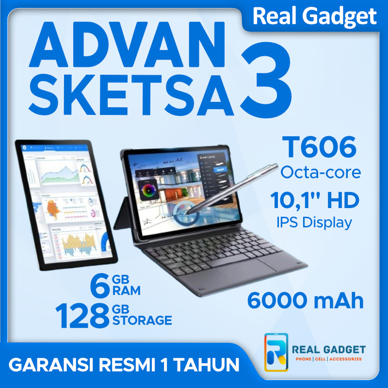 Jual ADVAN SKETSA 3 6/128 FREE KEYBOARD+PEN | Shopee Indonesia