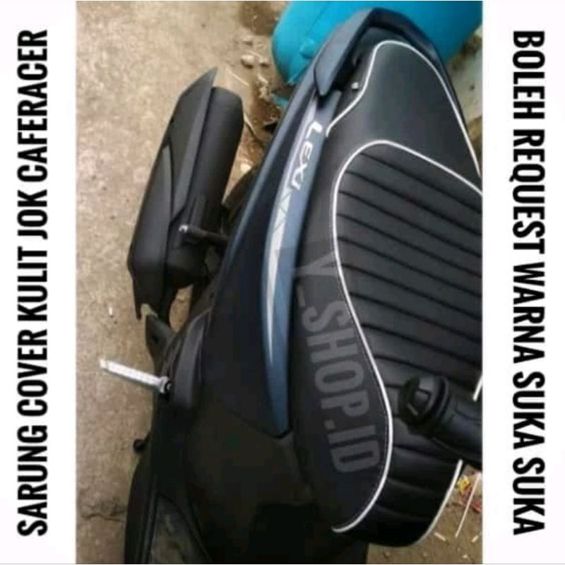 Jual Custom Cover Kulit Jok Lexi Modif Retro Caferacer Mbatech | Shopee ...