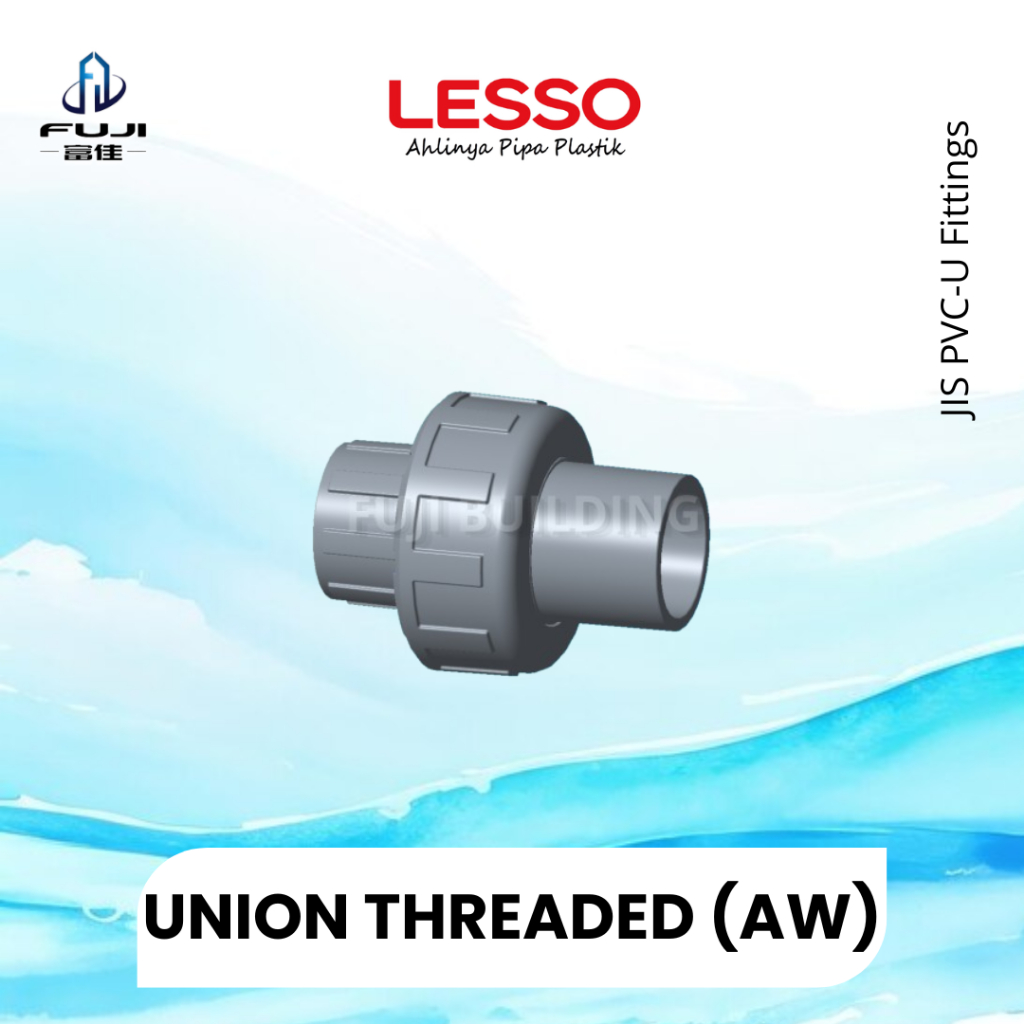 Jual Water Mur Lesso Union Thread Fitting Pipa Air PVC AW | Shopee ...