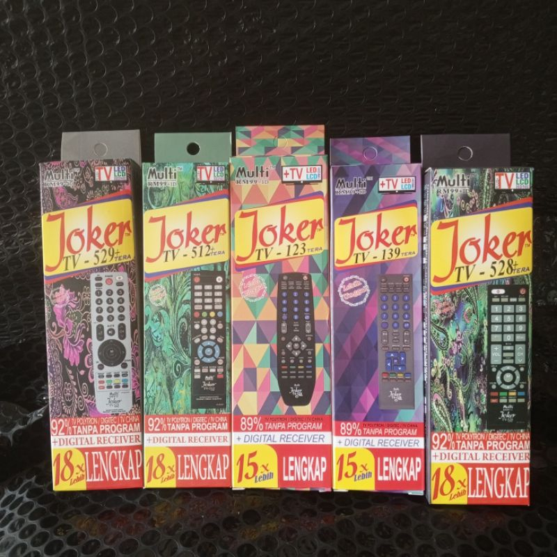 Jual Remote Joker Multi TV LED LCD HDMI Universal 528 529 512 123 139 ...