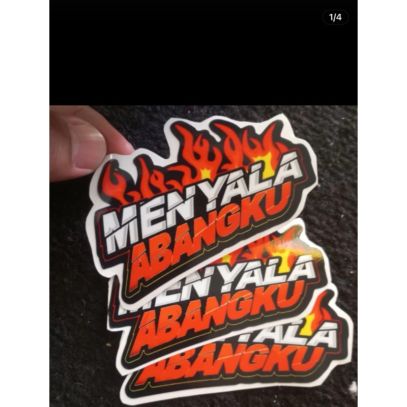 Jual STICKER VIRAL MENYALA ABANGKU! MENYALA DALAM KEGELAPAN | Shopee ...