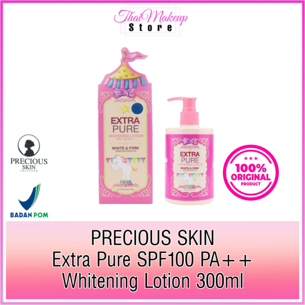 Jual Precious Skin Thailand Extra Pure Whitening Lotion Spf 100 PA ...