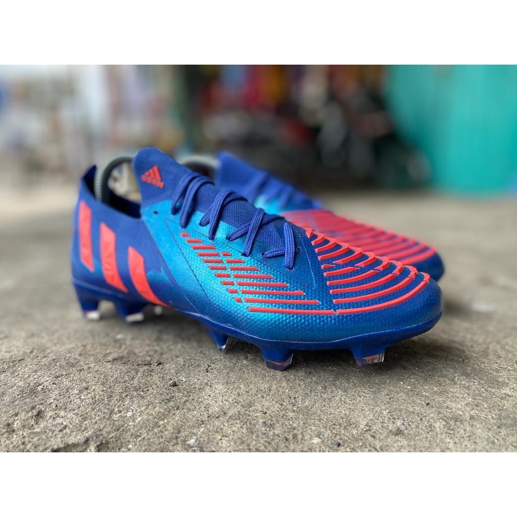 Jual Sepatu Bola Adidas Predator Edge.1 Low FG - Hi-Res Blue | Shopee ...