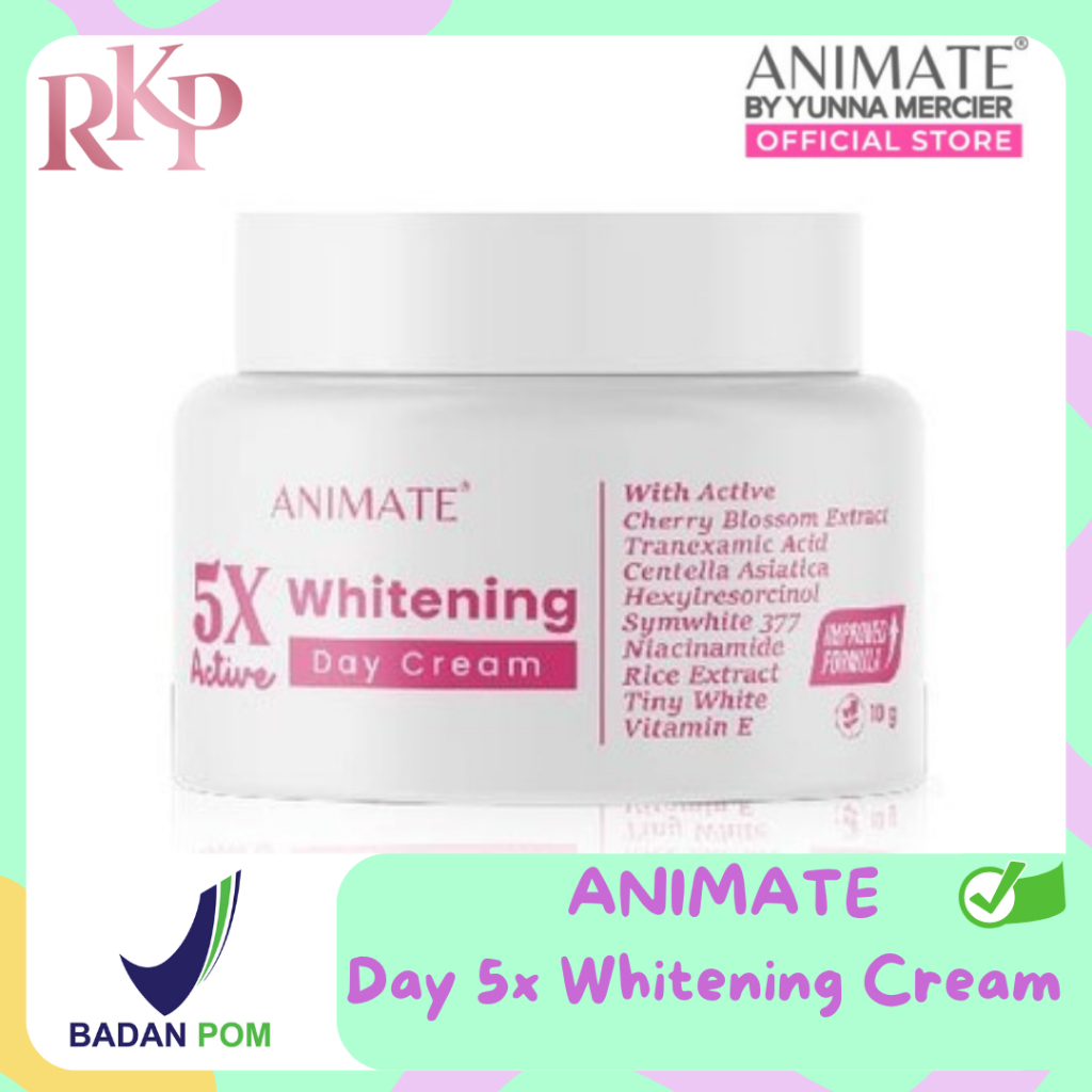 Jual (ORIGINAL BPOM) Animate Whitening Day Cream / Pencerah wajah ...
