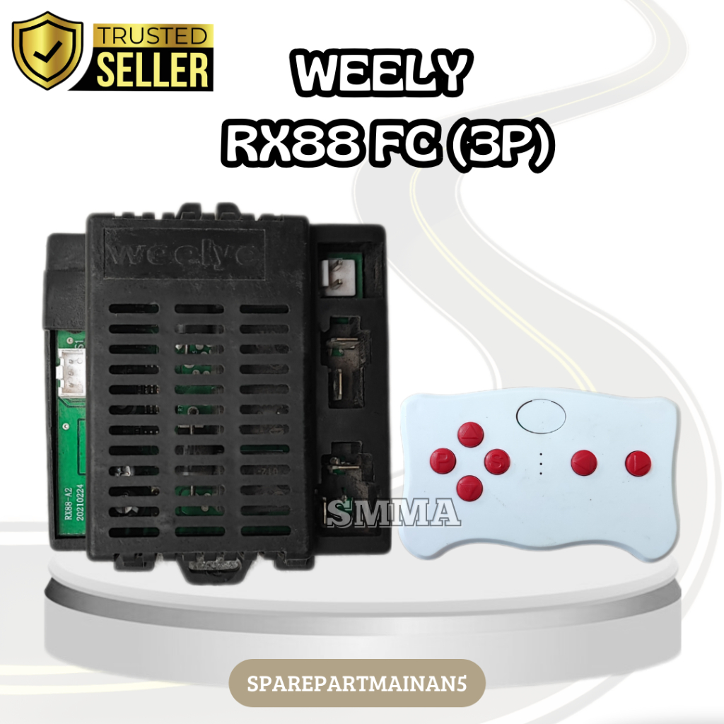 Jual SMA5 || Receiver+Remote Control RX88 (modul PCB) mobil aki,pliko ...