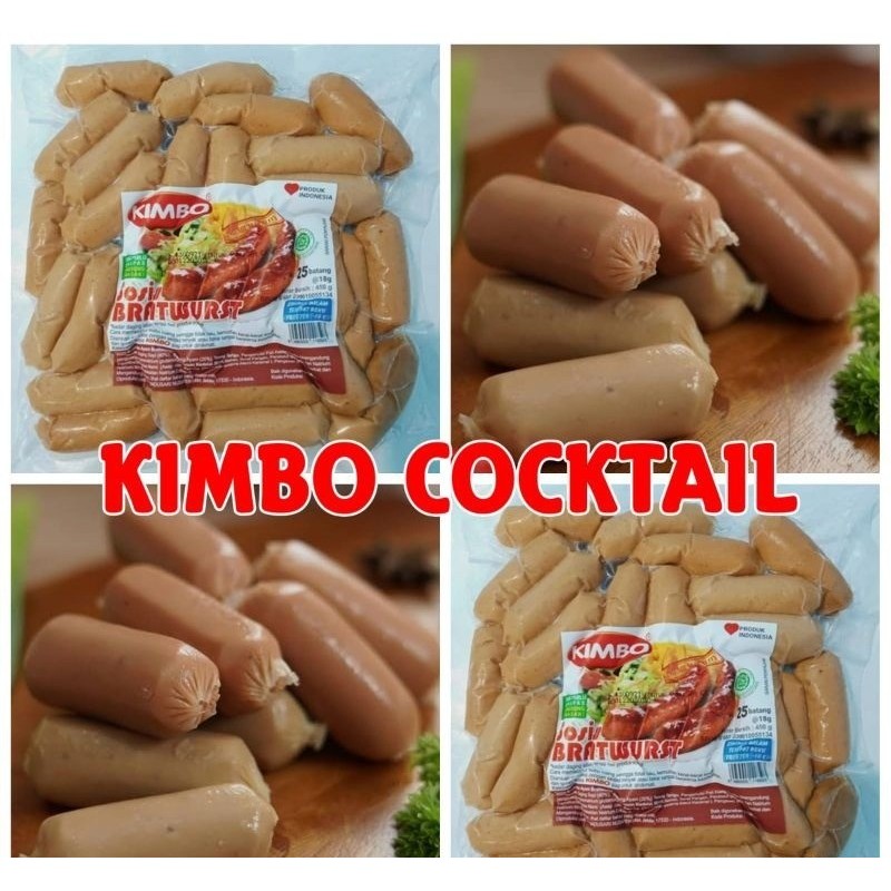 Jual Sosis kimbo mini bratwurst cocktail 450 gram isi 25 pcs | Shopee ...