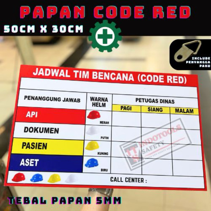 Jual TEBAL 5mm / PAPAN KESELAMATAN / PAPAN JADWAL / PAPAN KLINIK / CODE ...