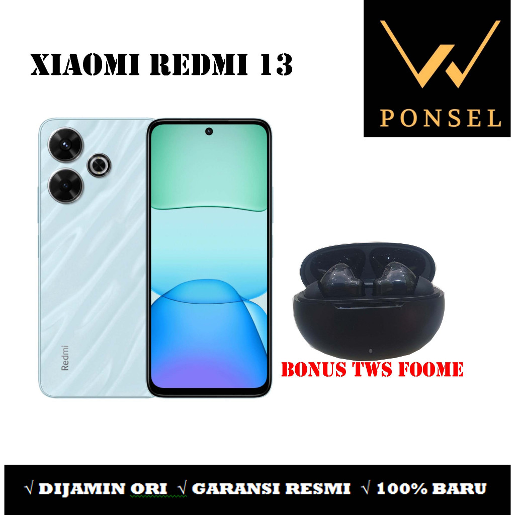 Jual XIAOMI REDMI 13 8/128 & 8/256 GARANSI RESMI | Shopee Indonesia